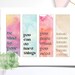 Affirmation Printable Bookmark Set, Affirmation Bookmarks, Affirmation ...