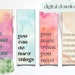 Affirmation Printable Bookmark Set, Affirmation Bookmarks, Affirmation ...