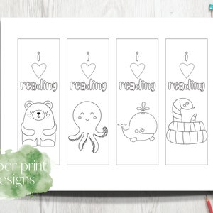 Printable Bookmarks for Kids | Kids Printable Bookmark | Animal ...