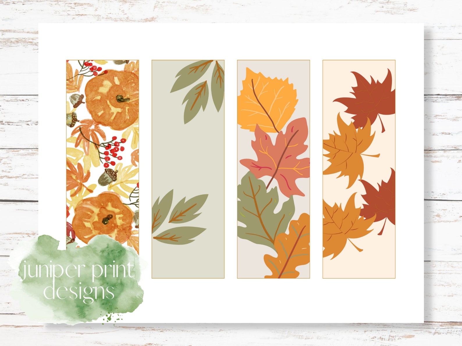 Fall Bookmark Printable, Download and Print Bookmarks, Fall Bookmarks ...