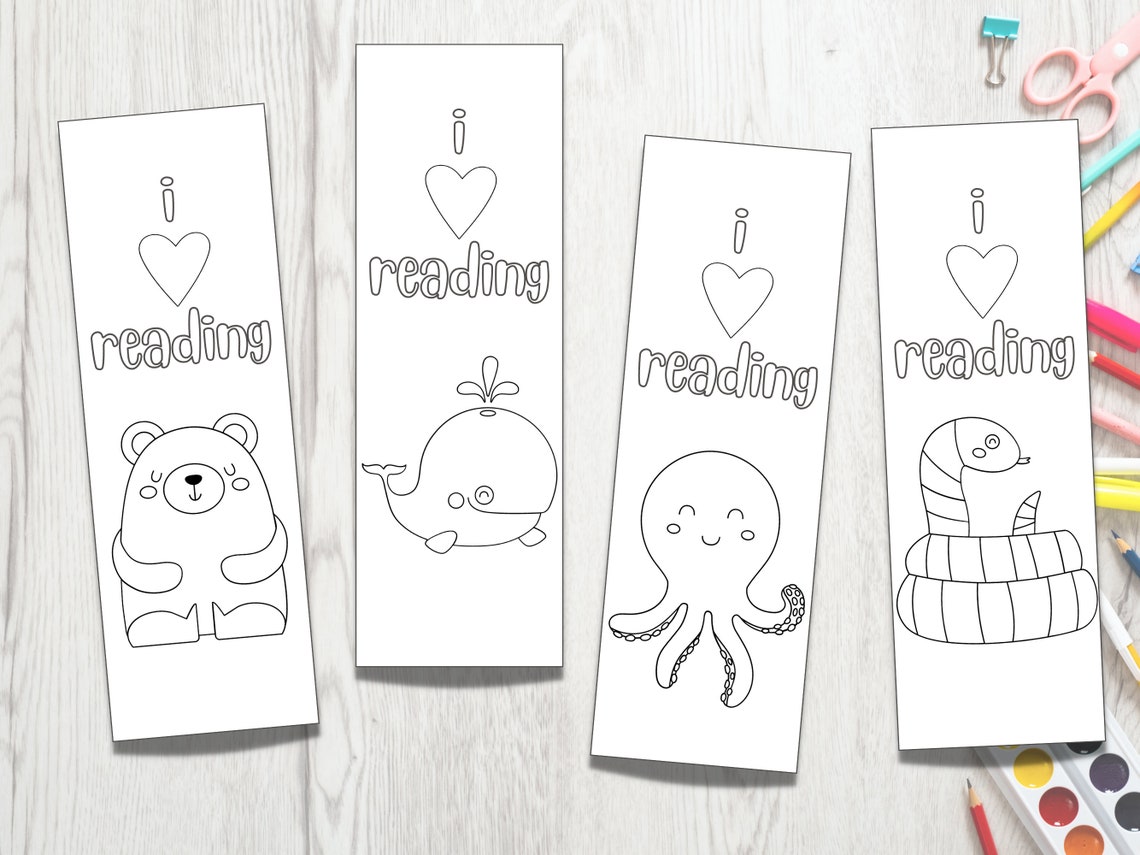 Printable Bookmarks for Kids | Kids Printable Bookmark | Animal ...