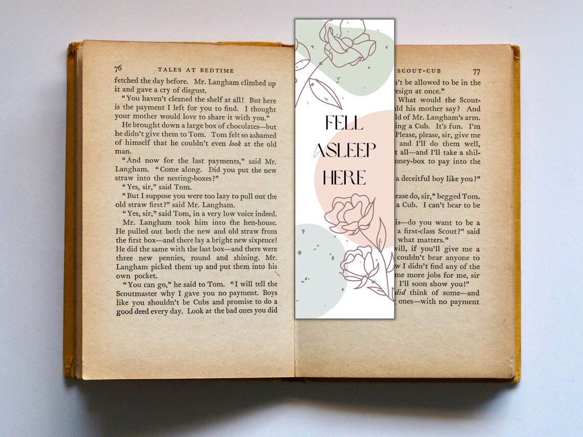 Quote Printable Bookmark Set, Download and Print Bookmarks, Floral ...