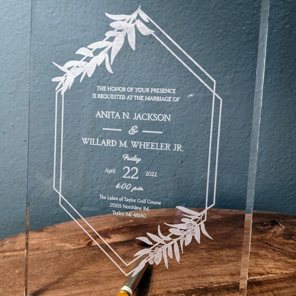 Engraved Invitation - Etsy