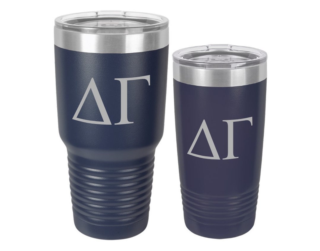 Delta Gamma Greek Letters Engraved Tumbler, Deegee, Big Little Gift, DG ...