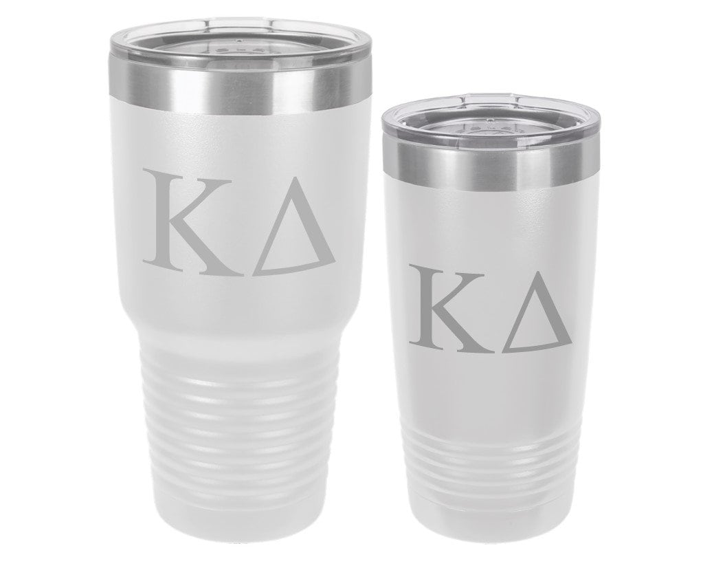 Kappa Delta Greek Letters Engraved Tumbler, Kaydee, Big Little Gift, KD ...