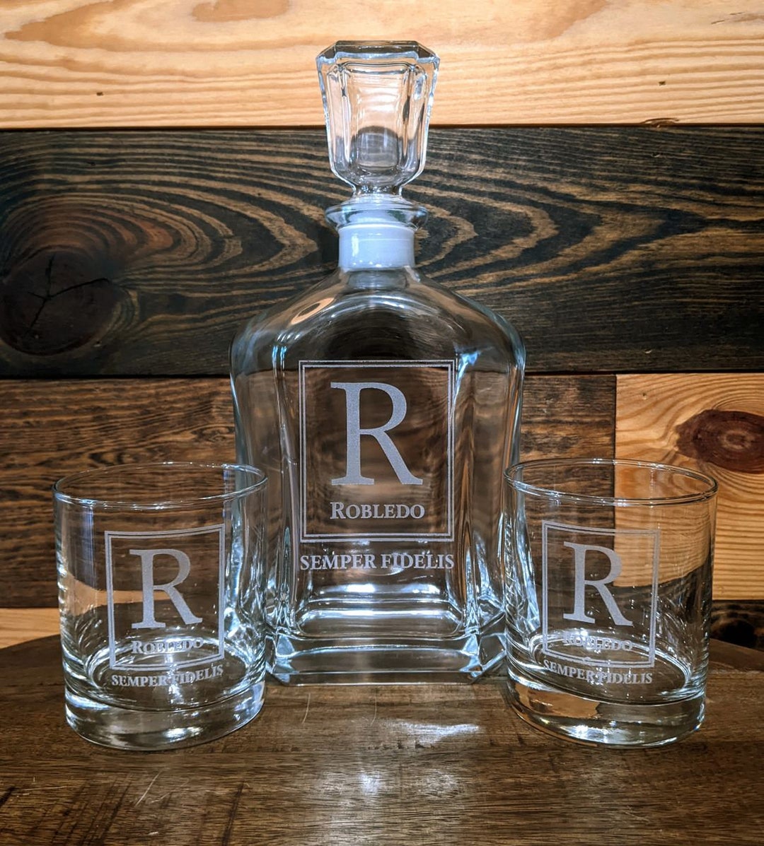 Personalized Decanter, Custom Decanter Set, Decanter Gift Set - Etsy