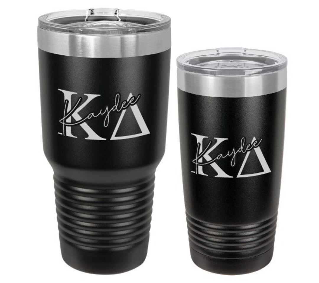 Kappa Delta Greek Letters Kaydee Engraved Tumbler, Big Little Gift, KD ...