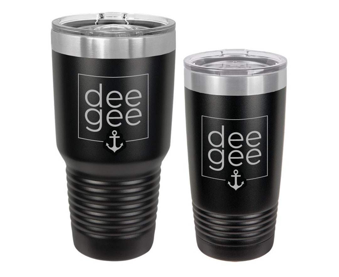 Delta Gamma Dee Gee &anchor Engraved Tumbler, Deegee, Big Little Gift ...