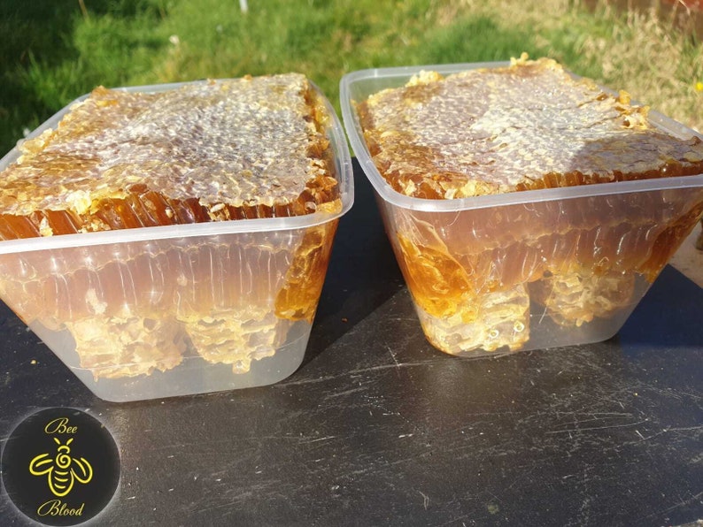 Full Frame of Honeycomb 2.000-2300grams , Organic Honey 2025 Harvest ...