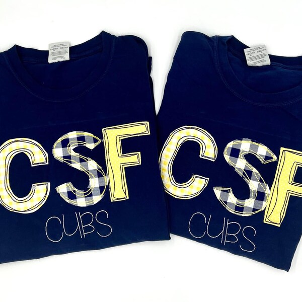 Long Sleeve School Spirit Monogramed Shirts - Etsy