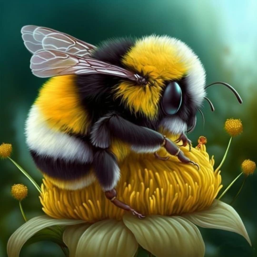 Bumblebee Diamond Painting Short Lint Canvas Kit - Etsy
