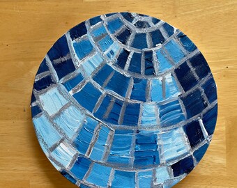 Disco Ball Original Acrylic Painting 8x8in, mirrorball, Colorful Fun ...