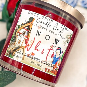 Snow White Candy Apple Soy Wax Candle, Disney Princess, Gift for Her ...