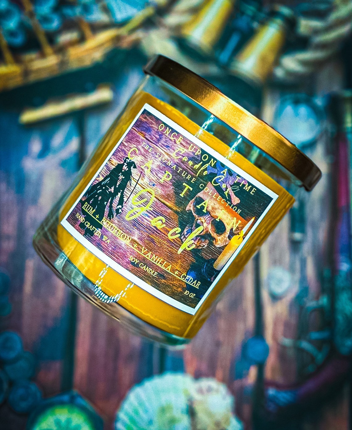Captain Jack Pirates of the Caribbean-bourbon & Rum Soy Wax - Etsy