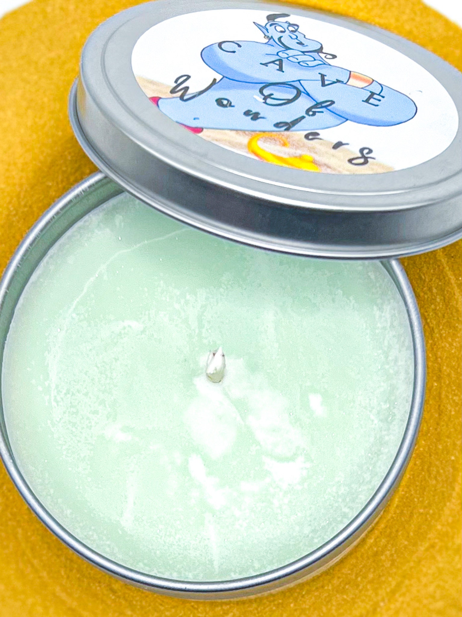 Aladdin Magic Genie, Cave of Wonders-fresh Rain 10oz Soy Wax Candle - Etsy