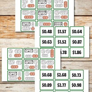Money Flash Cards I Montessori Cards I US Coins I Memory Games I Pre-k ...