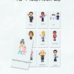 Community Helpers Flashcards Occupations Flashcards Learning Printable ...
