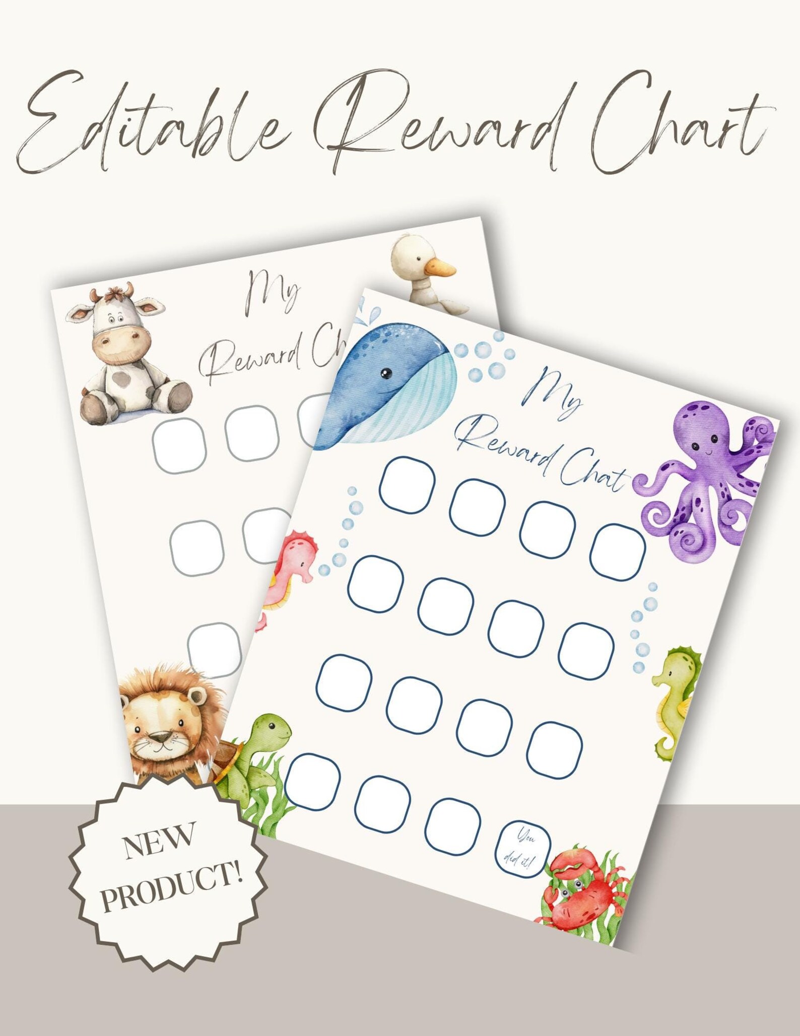 Editable Reward Chart Reward Chart for Kids Simple Kids Reward Chart ...