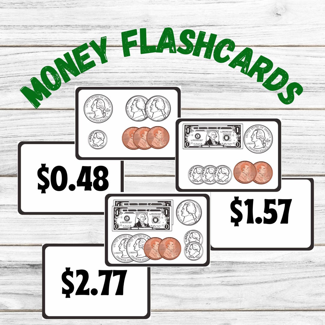 US Coins Money Flashcards | Montessori Flashcards | Nomenclature ...