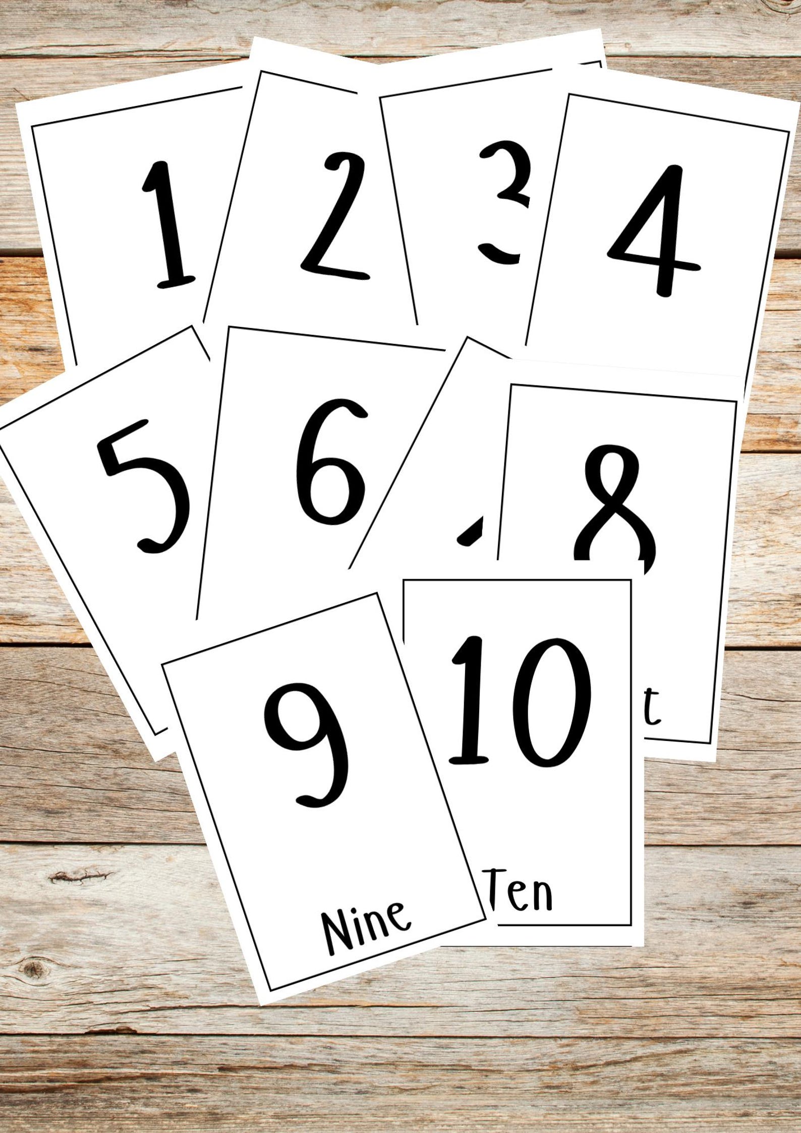 Dino Matching Flashcard I Dino Flashcards I Preschool Counting Flash ...