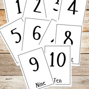 Dino Matching Flashcard I Dino Flashcards I Preschool Counting Flash ...