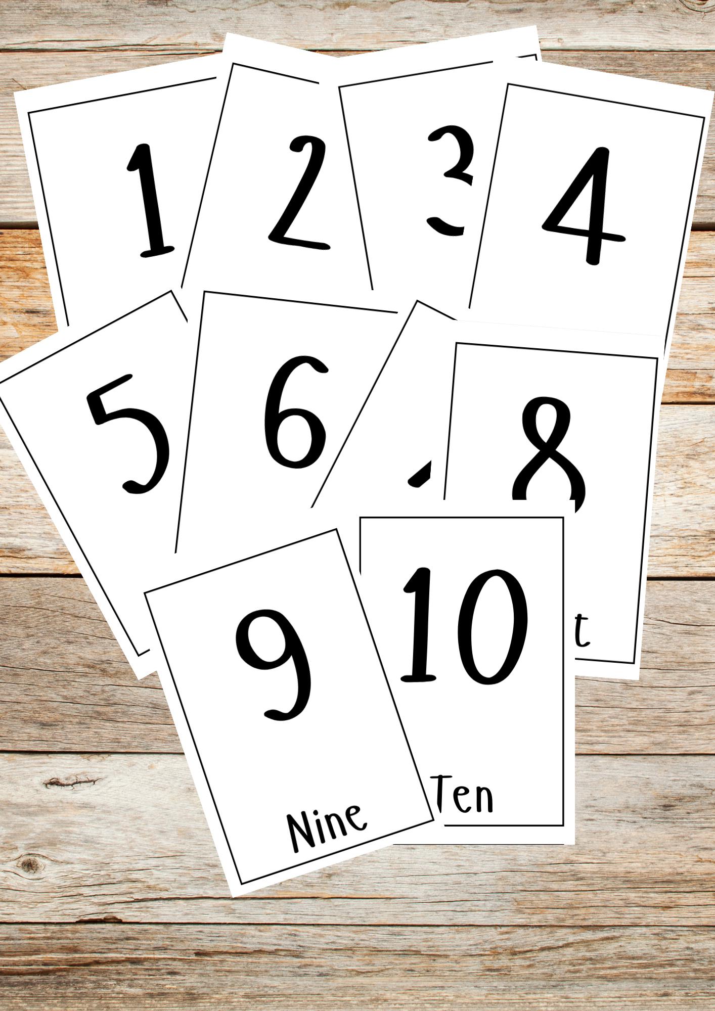 Dino Matching Flashcard I Dino Flashcards I Preschool Counting Flash ...