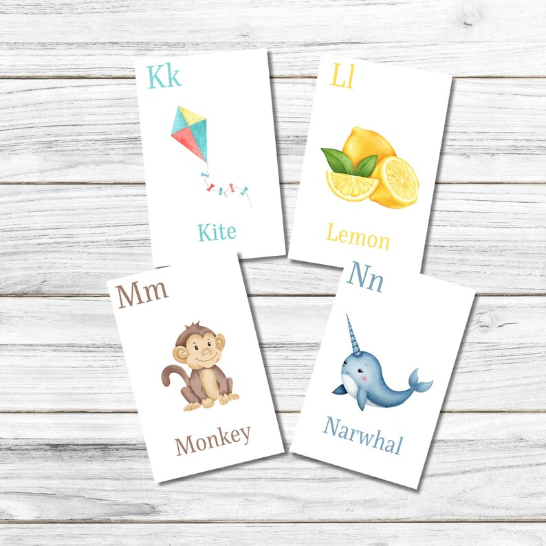 ABC Flashcards for Kids | Printable Alphabet Learning Cards I ABC ...