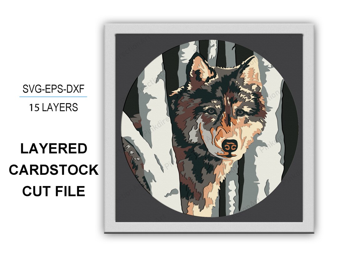 WOLF 3D Box WOLF Box Svg 3D Layered Svg Kid Room 3D Box Cricut - Etsy ...
