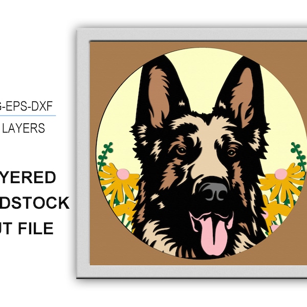 German Shepherd Mandala - Etsy