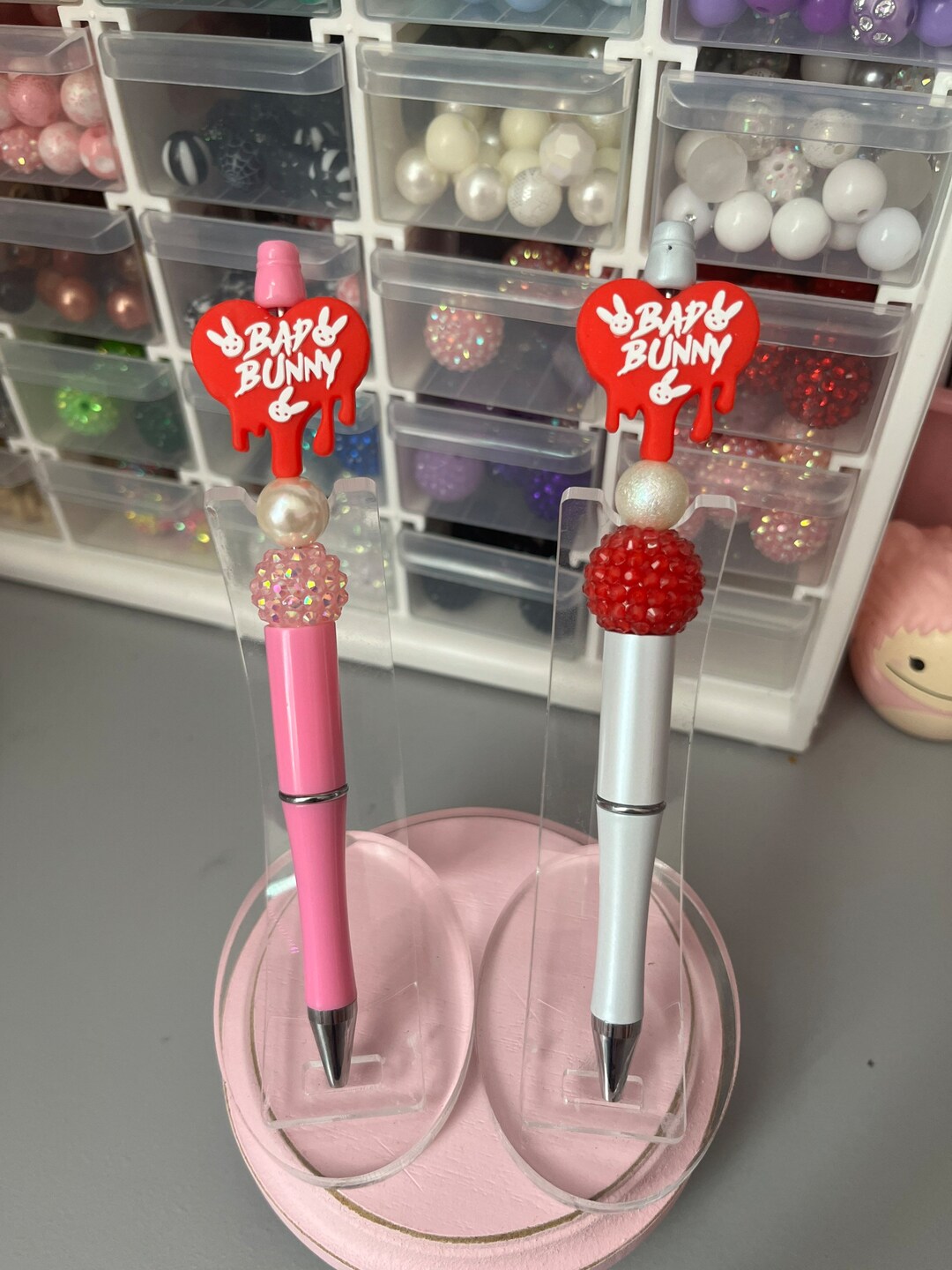 Bad Bunny Beaded Pen - Etsy