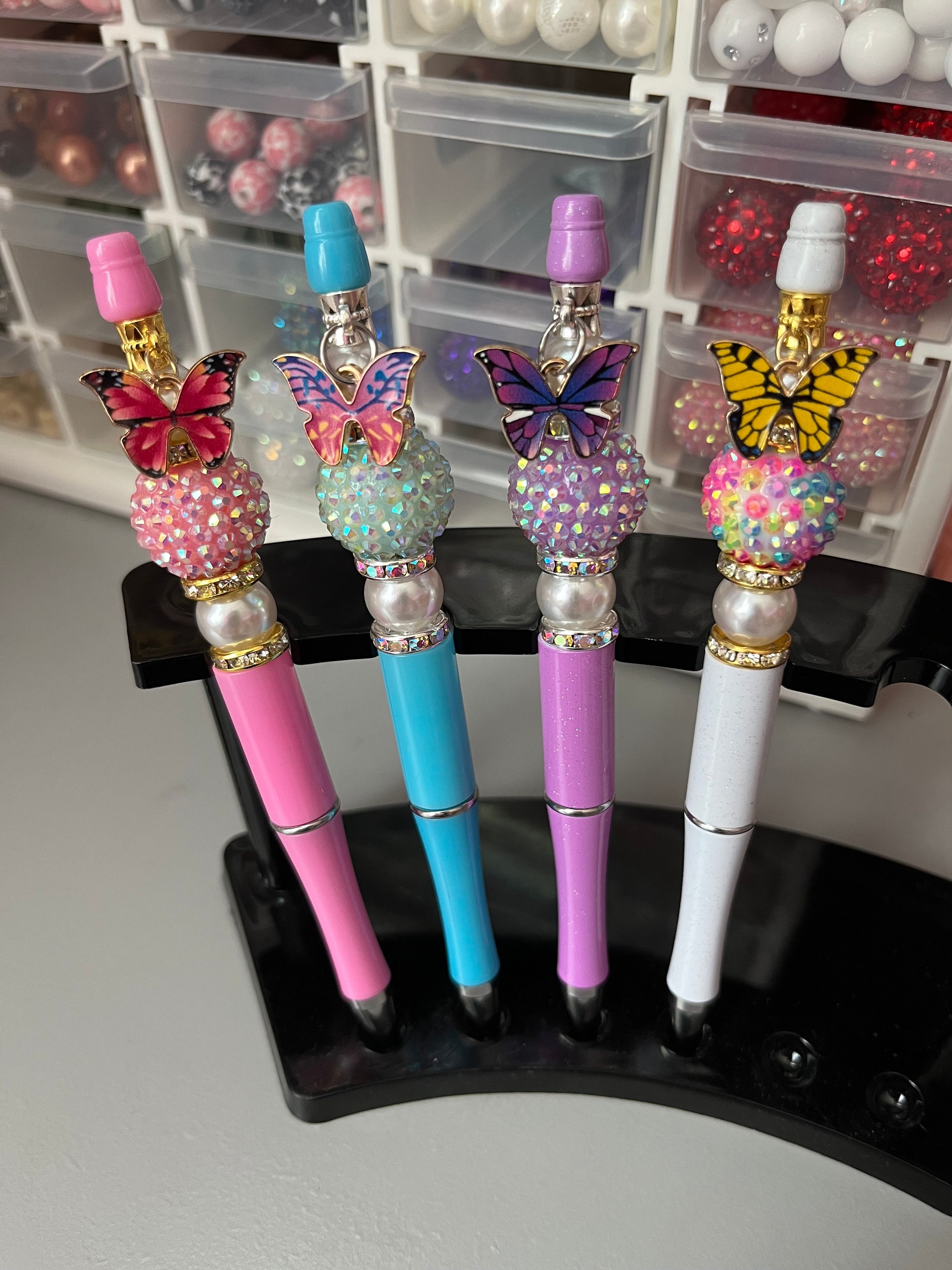Butterfly Beaded Pen - Etsy