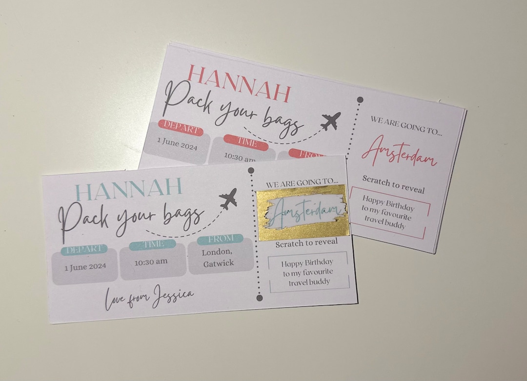 Scratch to Reveal Holiday Surprise, Holiday Scratch Card, Passport ...