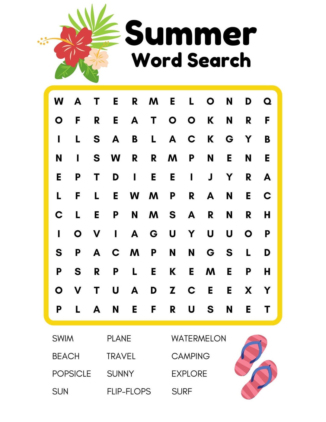 Summer Fun Activity Pages - Etsy