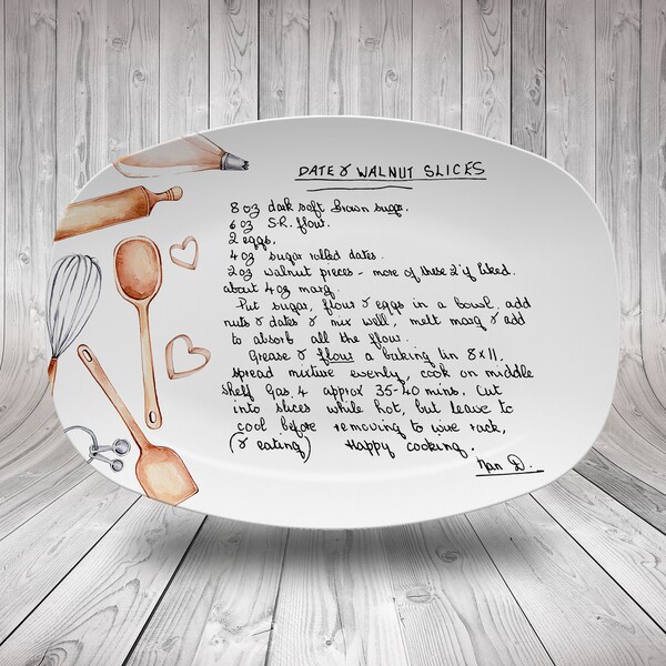 Handwritten Recipe - Etsy