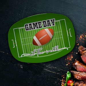 Football Gameday Platter Personalized Gift for Dad - Etsy