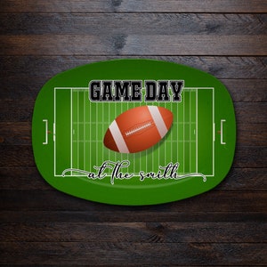 Football Gameday Platter Personalized Gift for Dad - Etsy