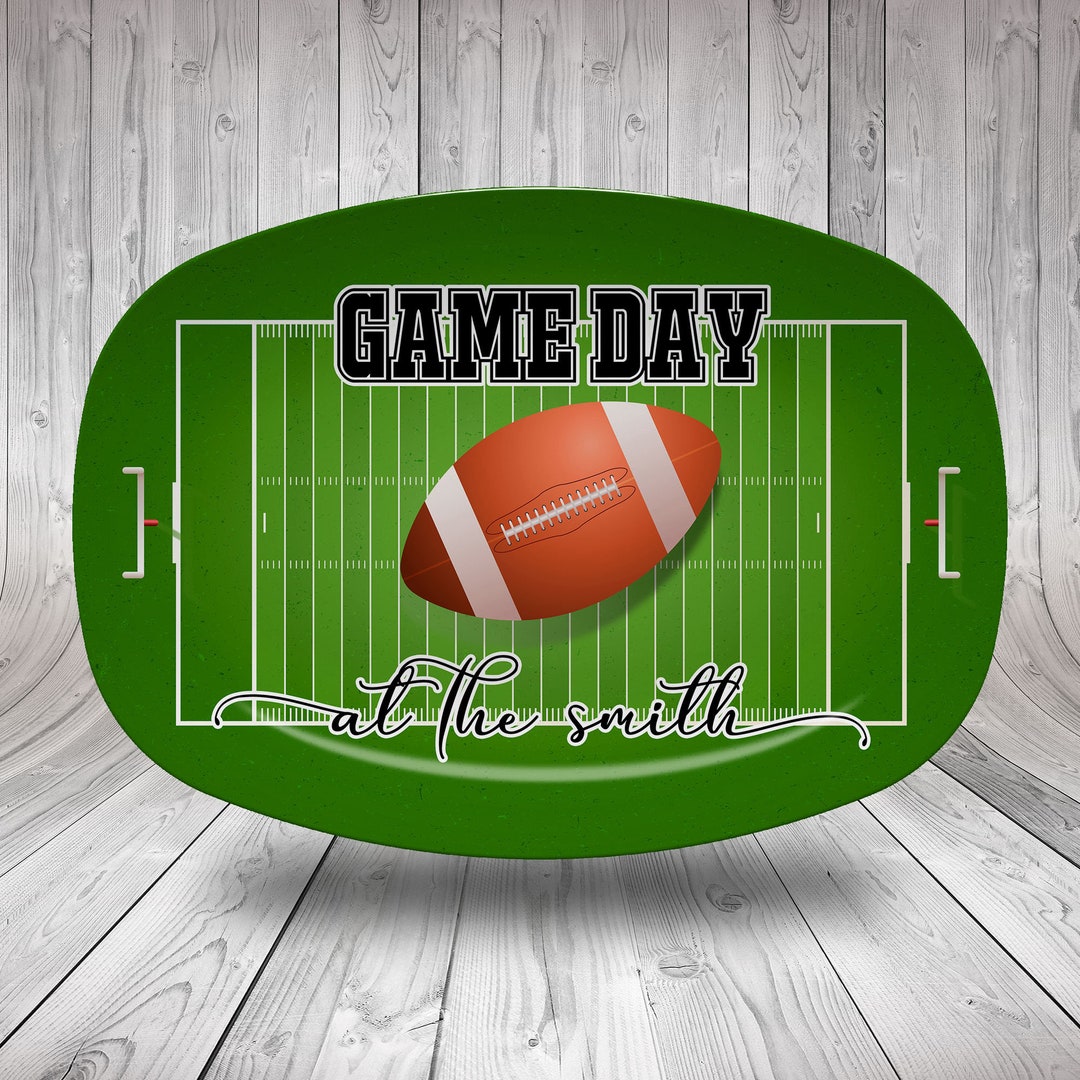 Football Gameday Platter Personalized Gift for Dad - Etsy