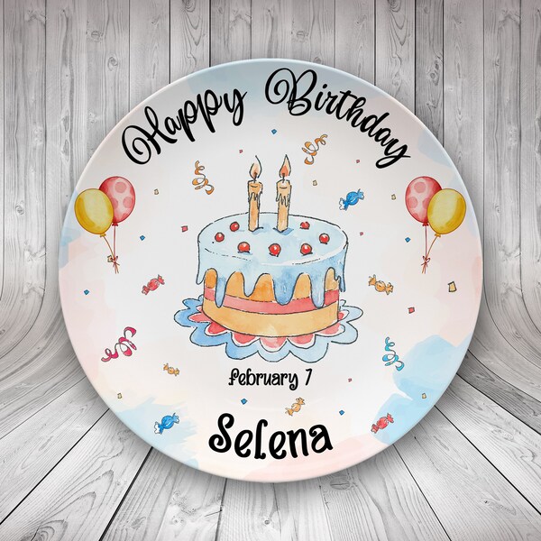Birthday Plate - Etsy