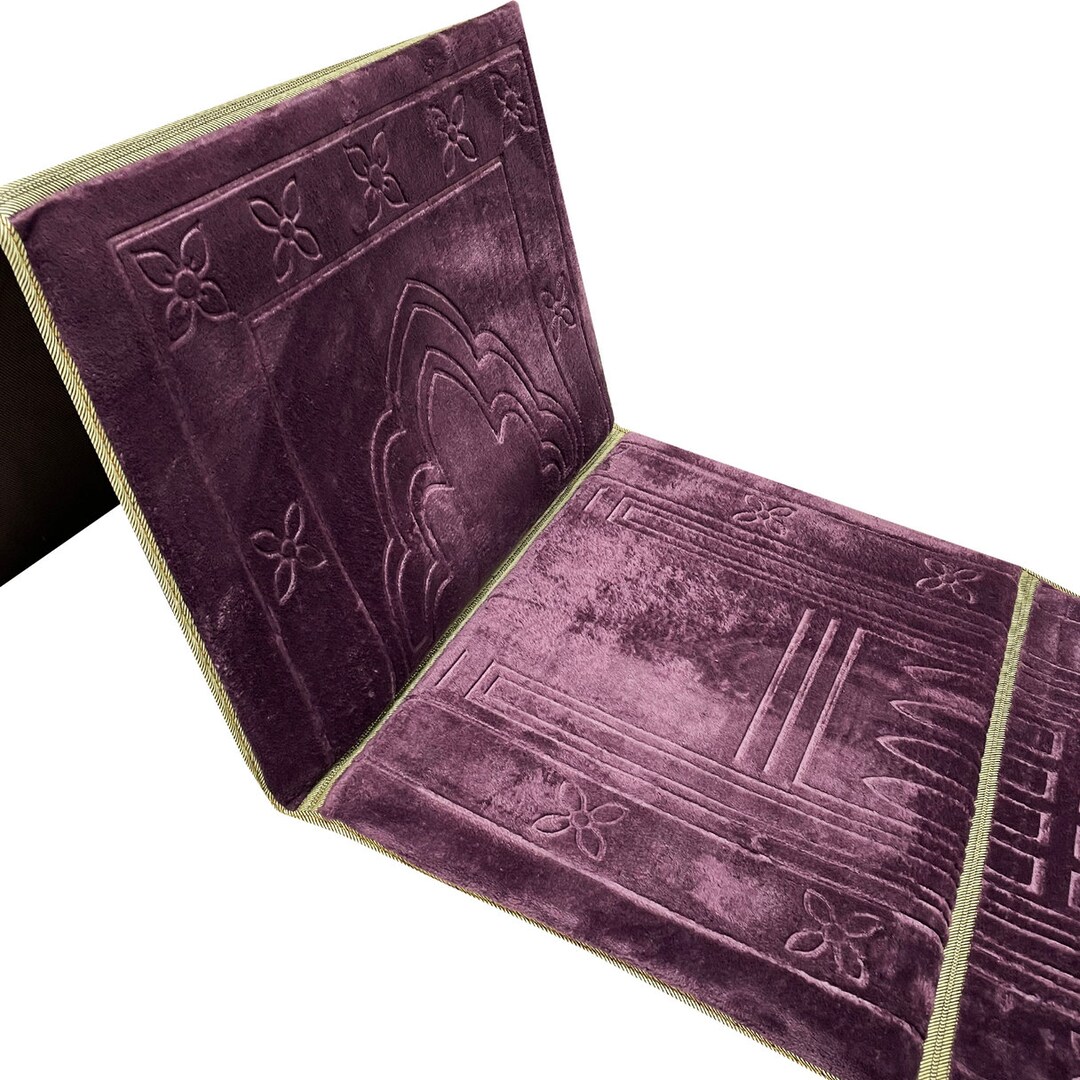 Purple Foldable Prayer Mat With Back Support - Etsy