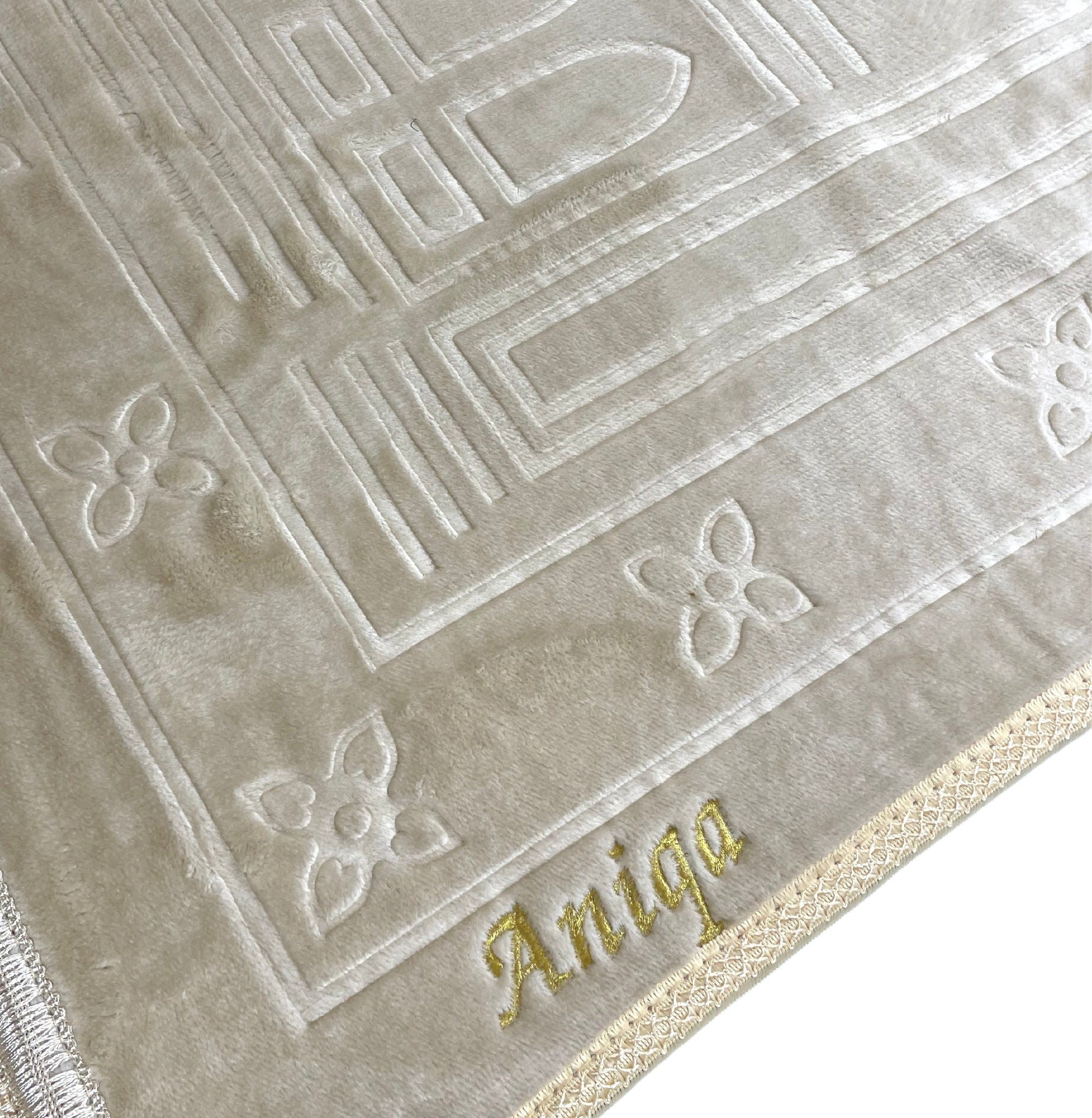 Large Green Adults Prayer Mat | Personalised Prayer Mat | Luxury Prayer ...