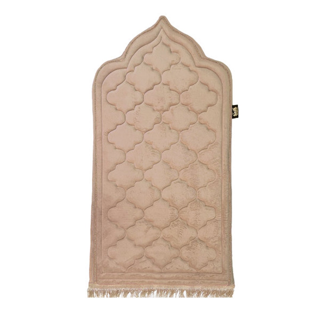Beige Kids Prayer Mat | Luxury | Diamond | Personalised | Kids Prayer ...