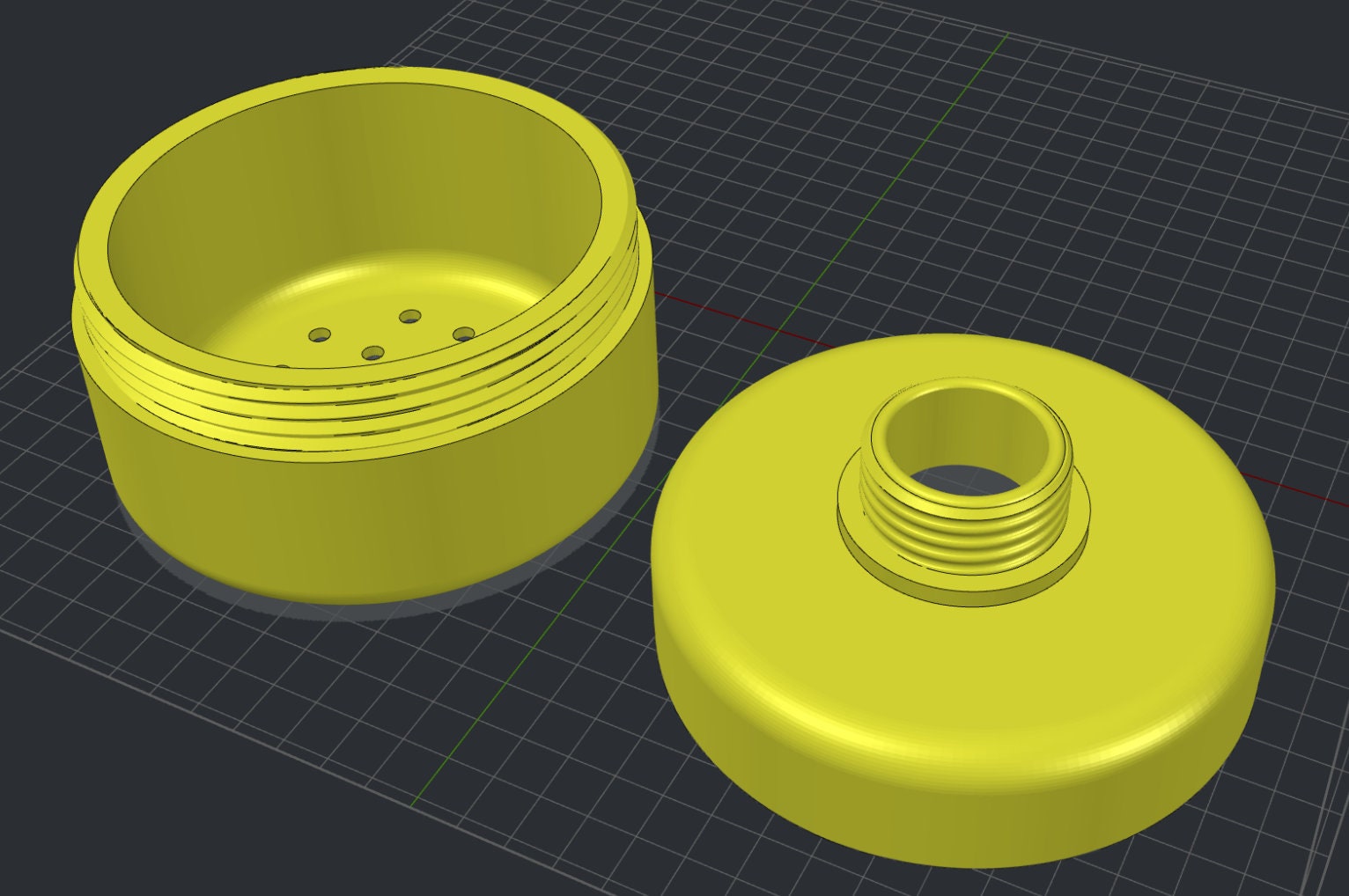 S10 Gas Mask Filter Box Replica 3D Printed Black PLA Sniff Box Style 1 ...