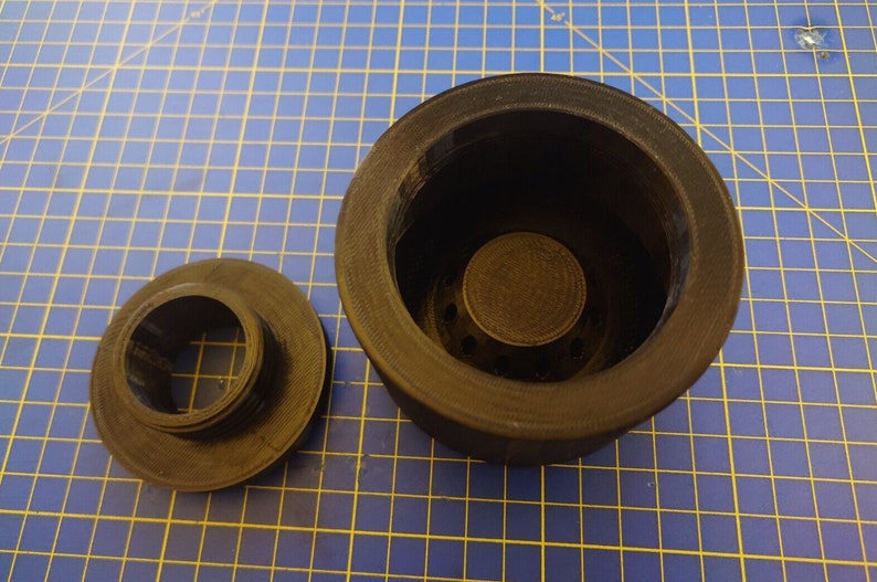 S10 Gas Mask Filter Box Replica 3D Printed Black PLA Sniff Box Style 2 ...