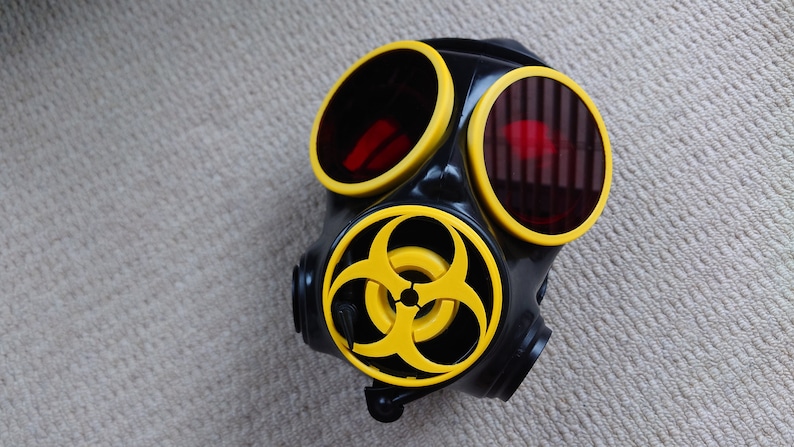 S10 Gas Mask Nose Piece Cover Custom for Cosplay Multi Colour Black Red ...