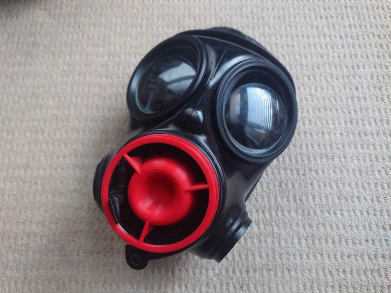 S10 Gas Mask Nose Piece Cover Custom for Cosplay Multi Colour Black Red ...