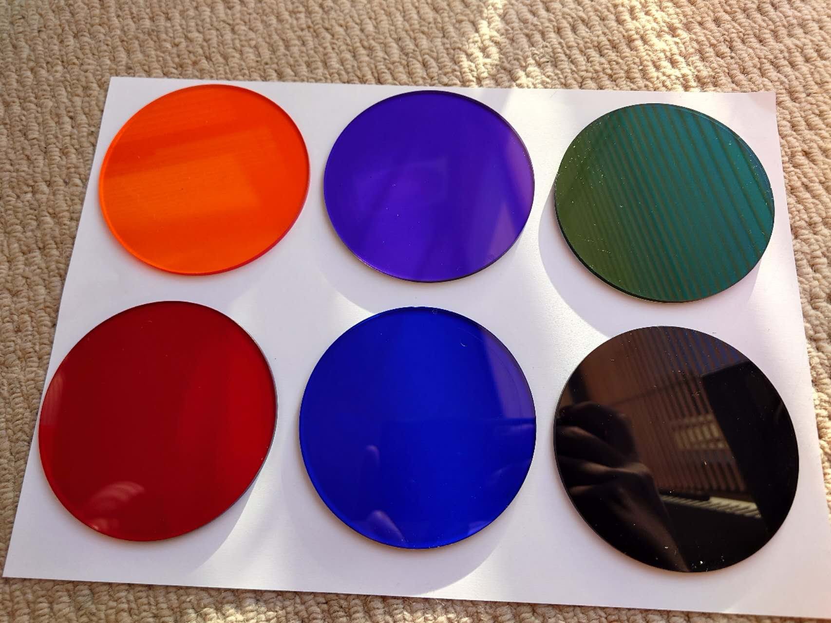 S10 FMJ08 Gas Mask Filter Lens Multi Colour Black Red Blue Green Orange ...