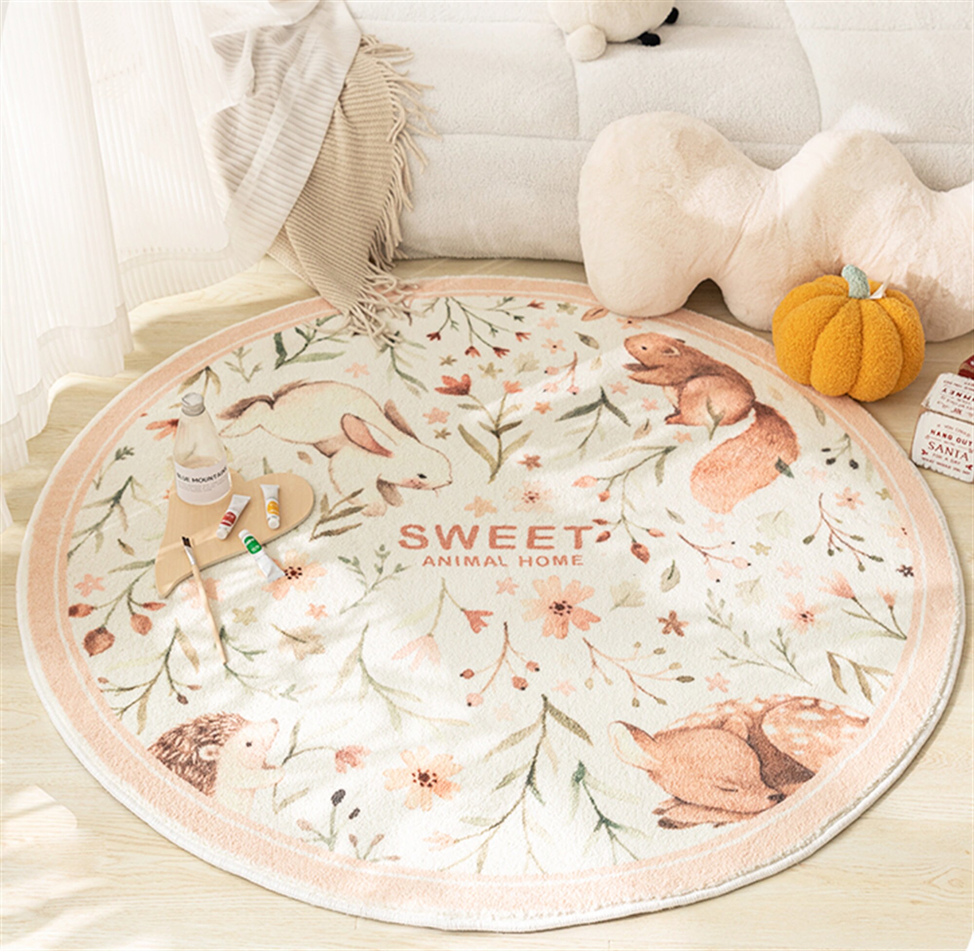 Soft 20 Inch Round Rug - Etsy