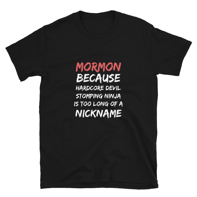 Funny Mormon LDS T-shirt. Devil Stomping Ninja. - Etsy