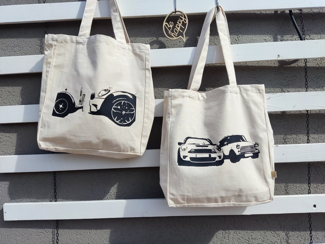 Bags With Mini Cooper Motifs / Mini Cooper Carrying Bag / Mini Cooper ...