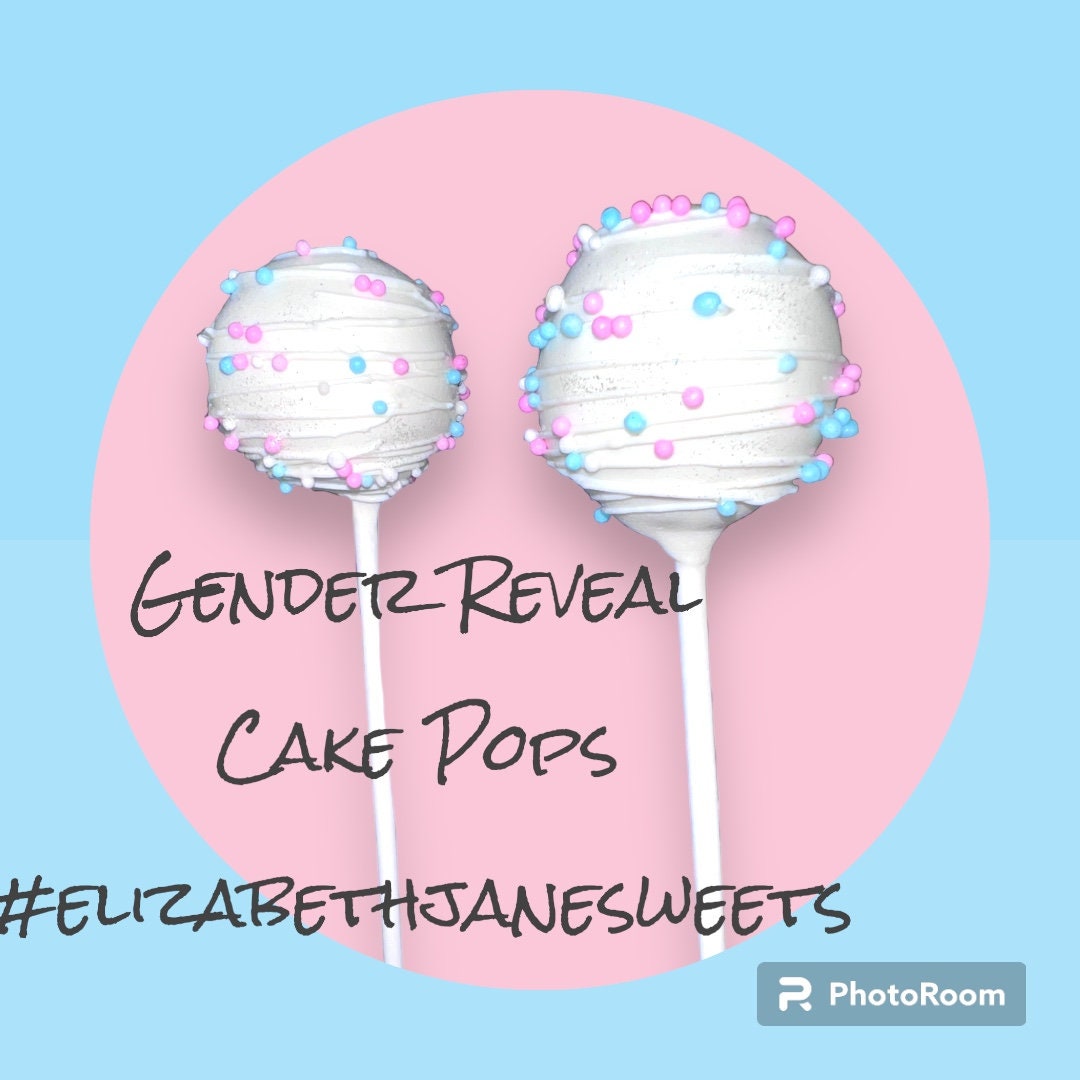 Gender Reveal Bundle: Cake Pops and Pretzel Rods - Etsy